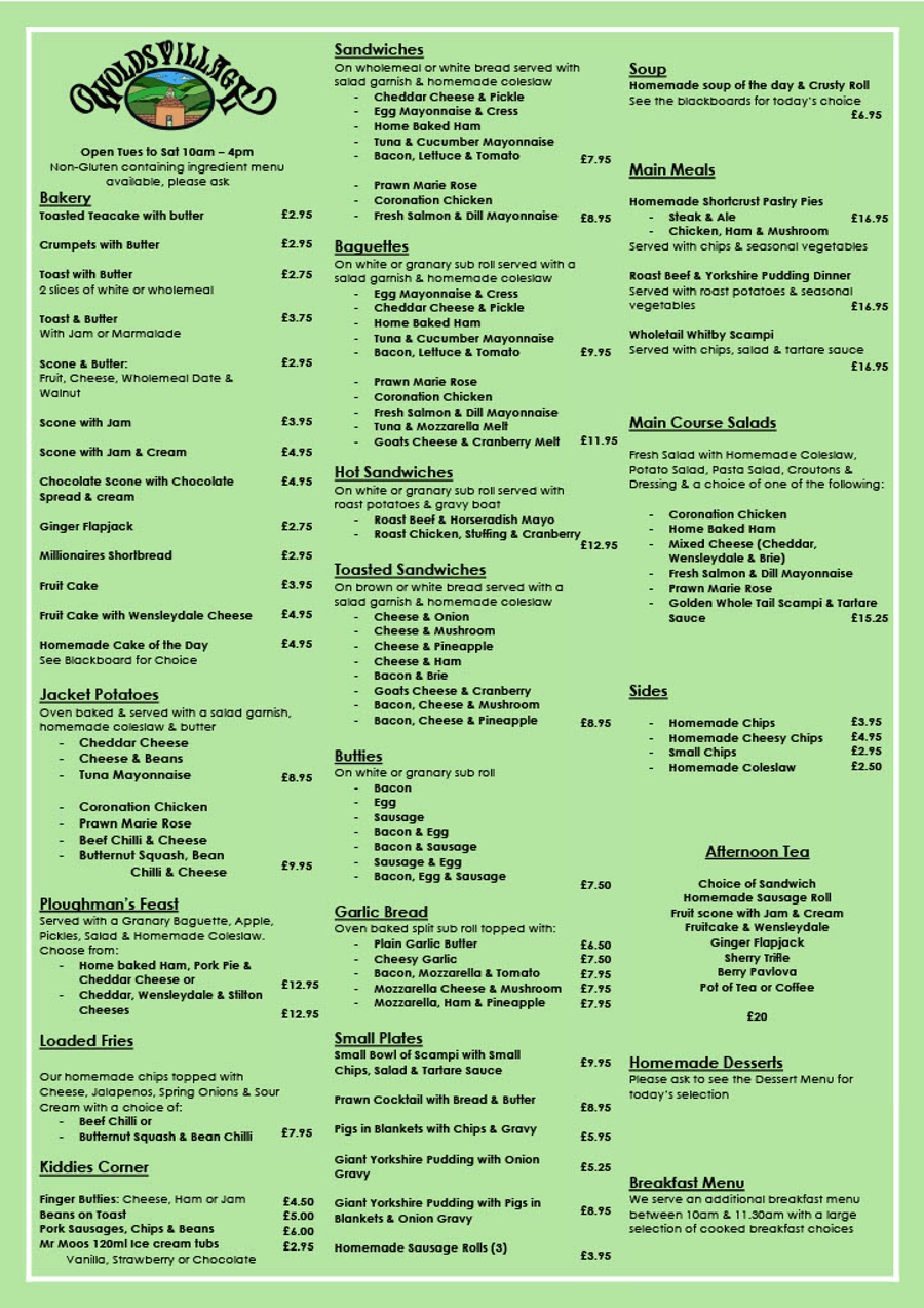 Wolds Village - Guest House Accommodation, Restaurant & Tea Room